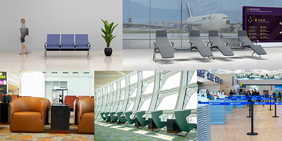 Procurement process of supporting furniture projects for airports.